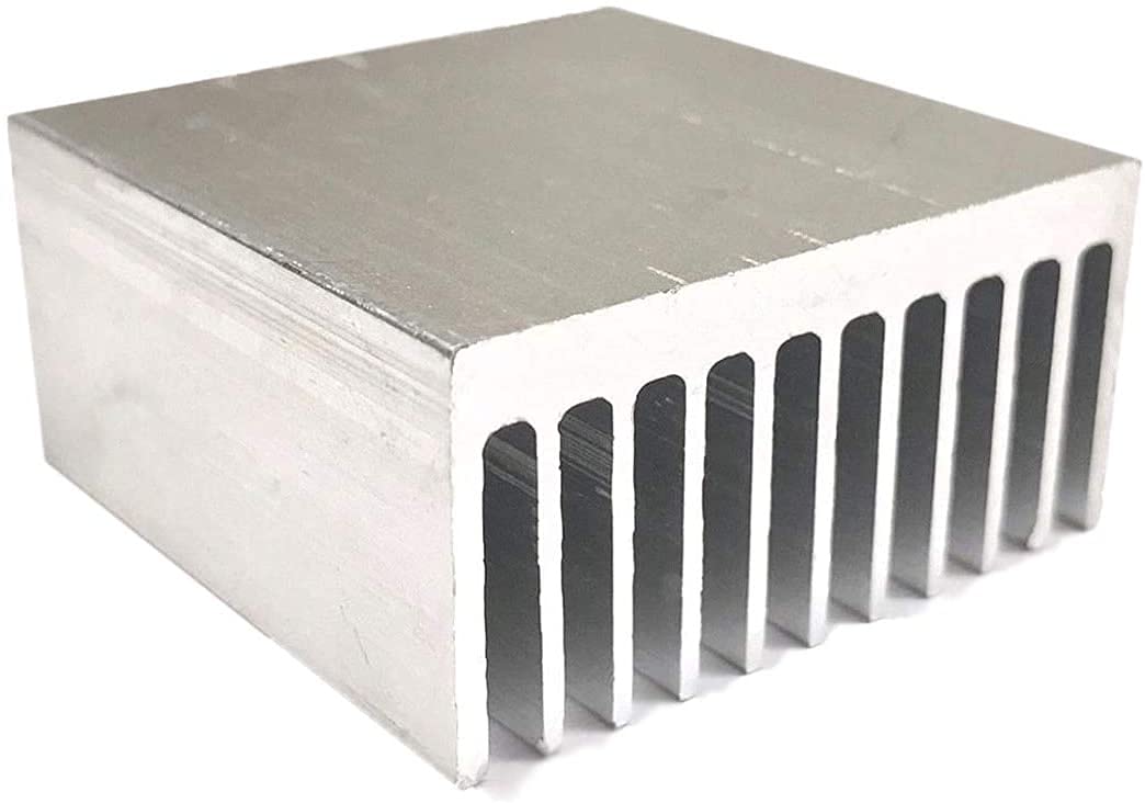Easycargo 4pcs 40mm Heatsink 40mmx40mmx20mm, Aluminum Heatsink Kit, Cooling Heat Sink for 3D printer Stepper Motor NEMA 17, TEC1-12706 Peltier Thermoelectric Cooler Module LED 40x40x20mm (Silvertone)