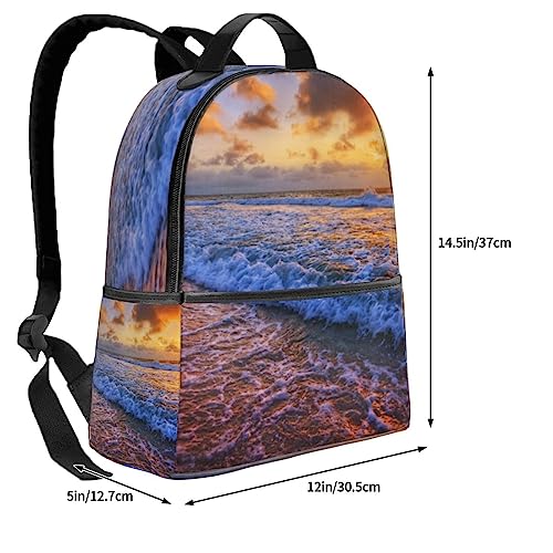 BAFAFA Ocean Dreamy Printed Travel Backpack Business Work Bag Computer Bag Outdoor Sports Rucksack