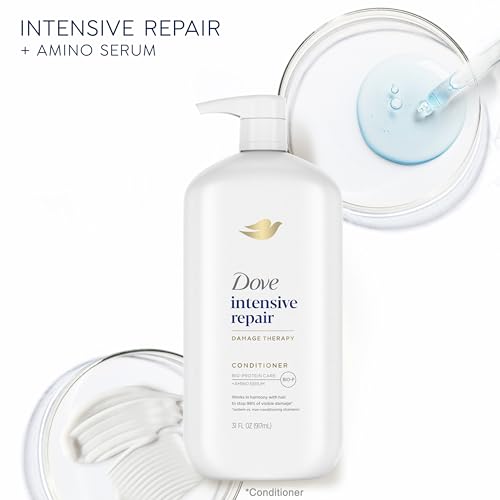 Dove Conditioner Intensive Repair Pack of 4 for Damaged Hair Conditioner with Bio-Restore Complex 31 oz