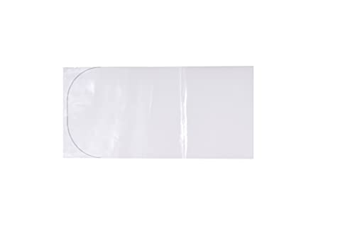 ALFA Fishery Bags Round Corners Bottom Leak Proof Clear Plastic Fish Bags Size 6 Inches for Marine and Tropical Fish Transport 2 mil. (6" x 12" / 100 Pack)