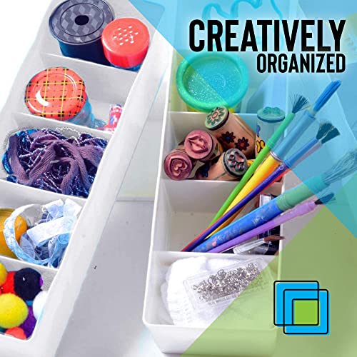 Uncluttered Designs Drawer Dividers (Set of 5) β Modern Organization for Your Ties, Socks, Underwear & Bathroom Storage in Sturdy Plastic - Washable & Sleek (Black)