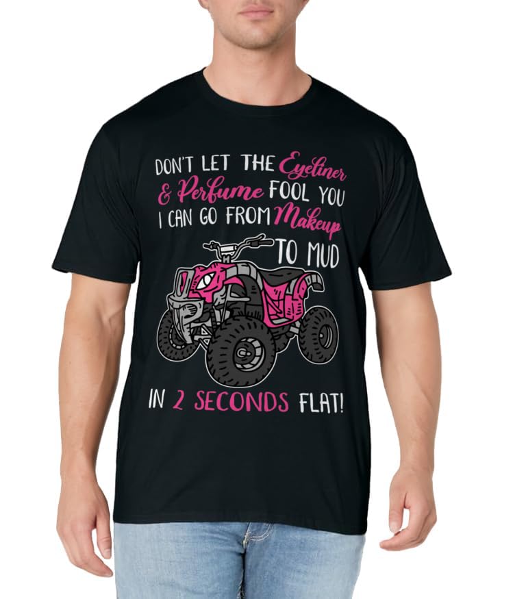 ATV Quad Bike Riding Girl For All-Terrain Four Wheeler T-Shirt