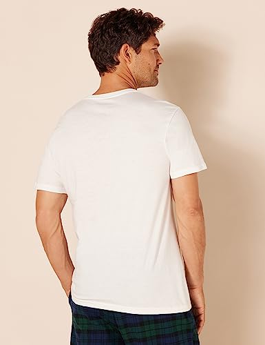 Amazon Essentials Men's Crewneck Undershirt, Pack of 6, White, X-Large
