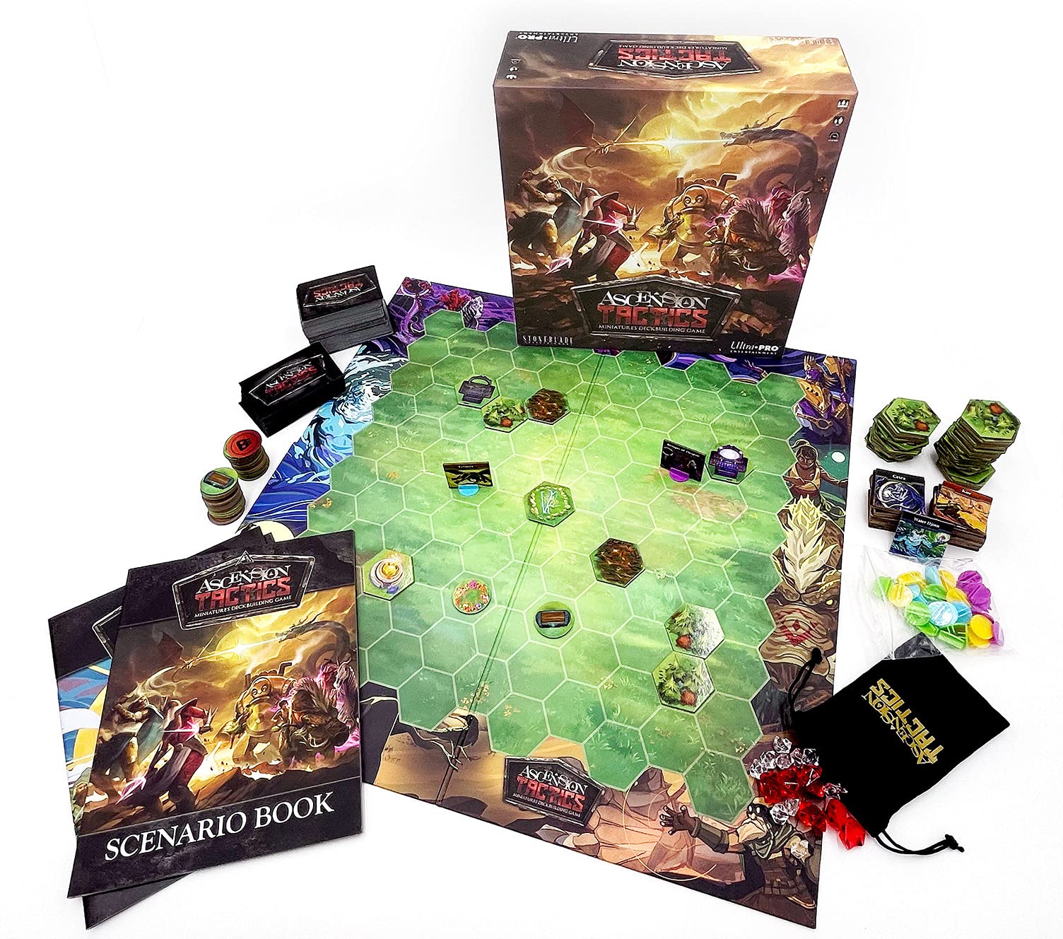 Ascension Tactics Miniatures Deckbuilding Game for Ages 10 and Up; 1-4 Players