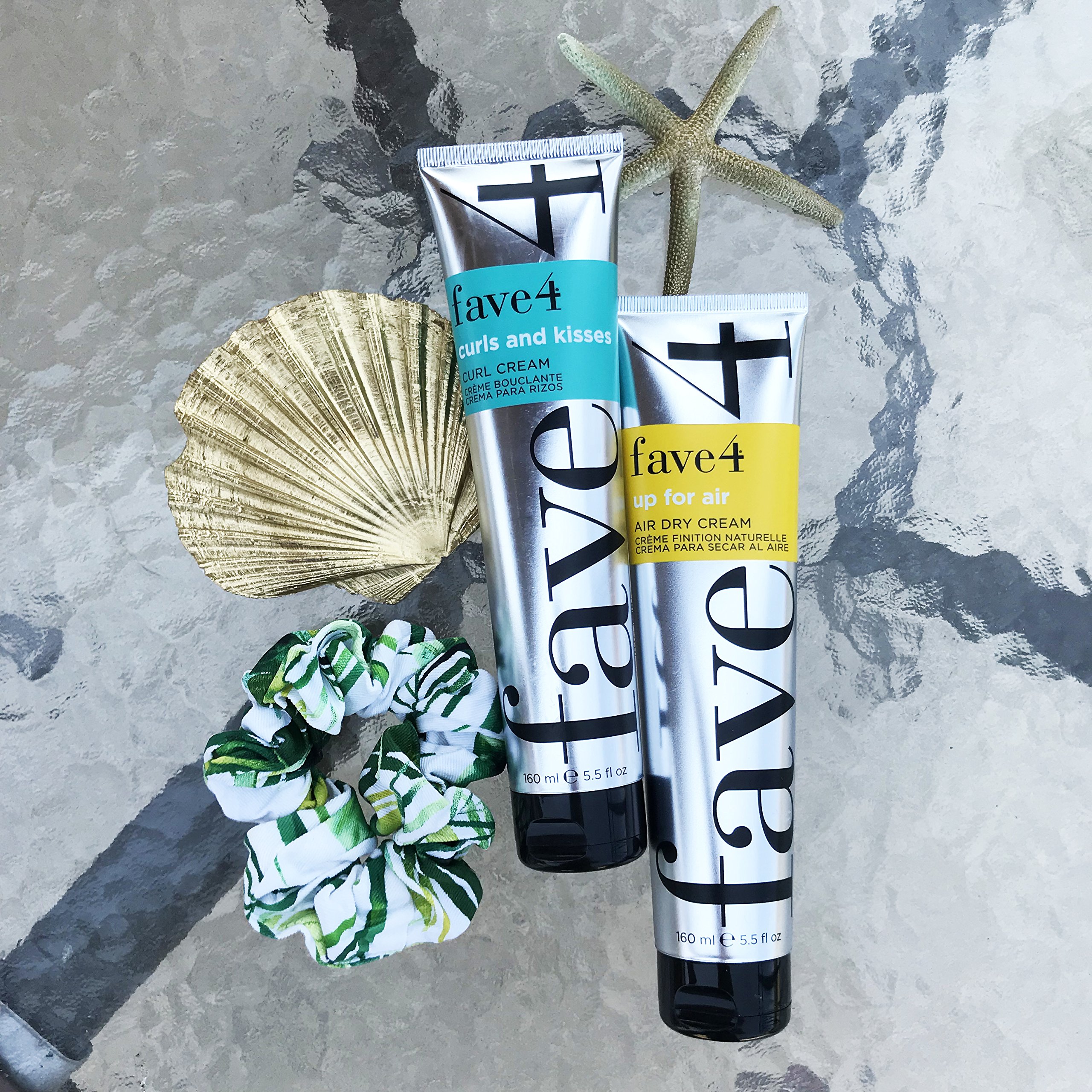 fave4 hair Up for Air Styling Cream, Air Dry Cream for Heat Free Styling & Smoothing, 5.5 fl oz