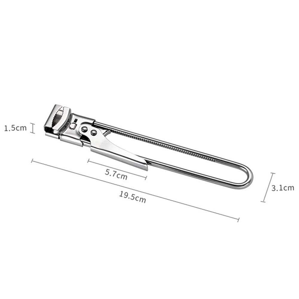 Adjustable Multifunctional Stainless Steel Can Opener Manual Bottle Jar Opener Lid Remover Gripper Kitchen Tool (1 Pcs)