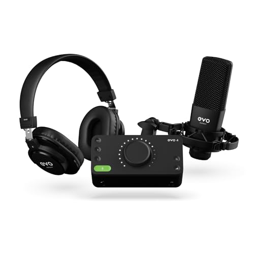 Audient EVO4SRB Start Recording Bundle - 2x2 USB/iOS Recording System