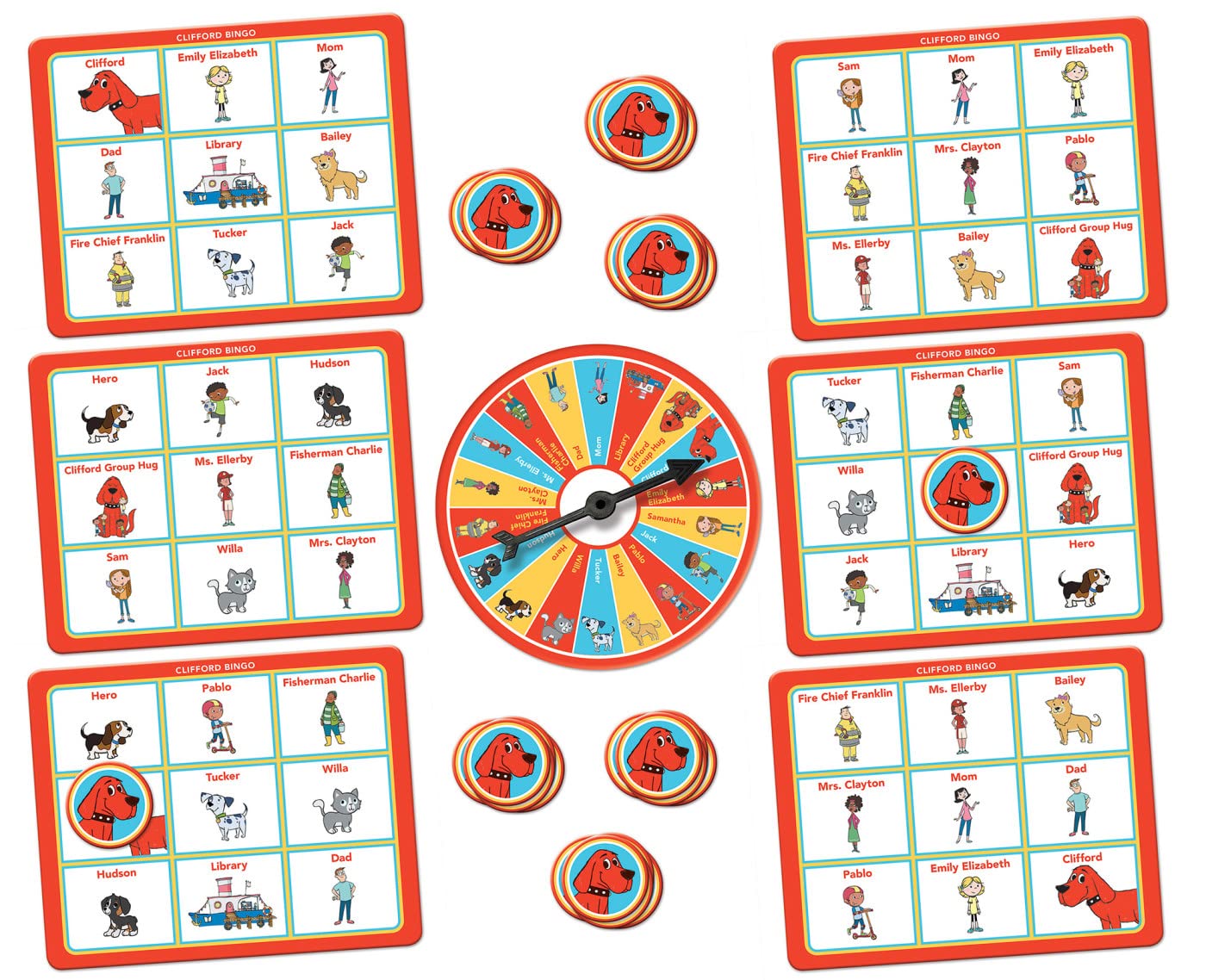 Baby Fanatic MasterPieces Licensed Kids Games - Clifford Bingo Game