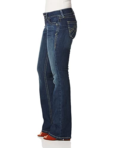 Ariat Women's R.E.A.L. Mid Rise Bootcut Jean, Spitfire, 29 Regular