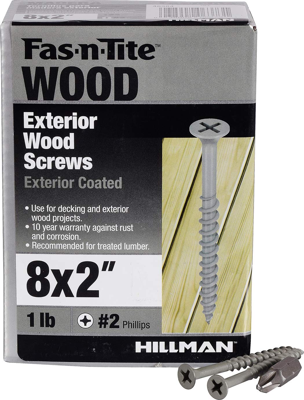 HILLMAN FASTENERS 48384 LB 2x8 Extension PH Wood Screw