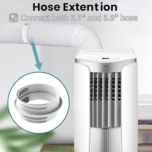 2024 Upgraded Exhaust Hose Coupler Universal Fit 5 inch & 5.9 inch Hose, Portable Air Conditioner Hose Coupler Portable AC Hose Connector Extention