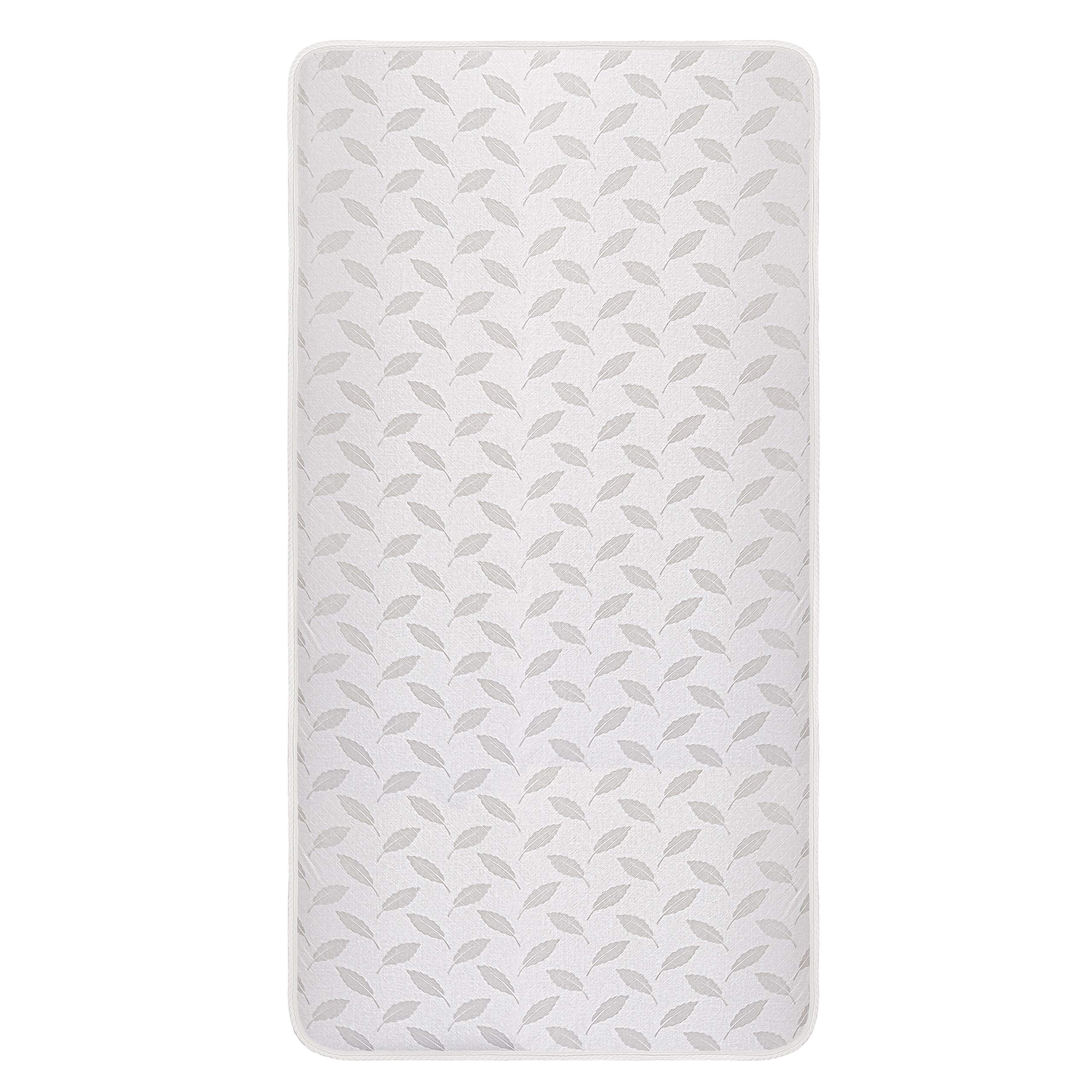 Dream On Me 2-in-1 Breathable 132 Premium Coil Inner Spring Standard Crib and Toddler Mattress, White, 51.5 x 27.5, 17 lb