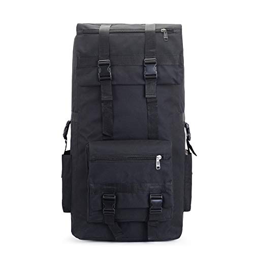 Aeseark Travel Backpack-120L Hiking Backpack Waterproof Military Camping Rucksack Daypack,Climbing Bags (black-120L)