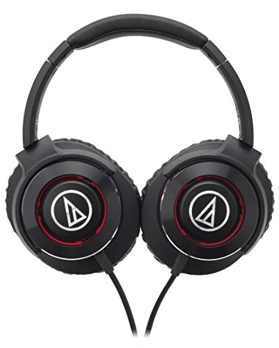 audio-technica Dynamic Closed-type Headphones (black red) SOLID BASS ATH-WS770-BRD