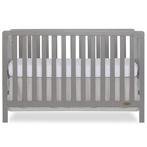 Dream On Me Ridgefield 5-in-1 Convertible Crib in Storm Grey, Greenguard Gold Certified