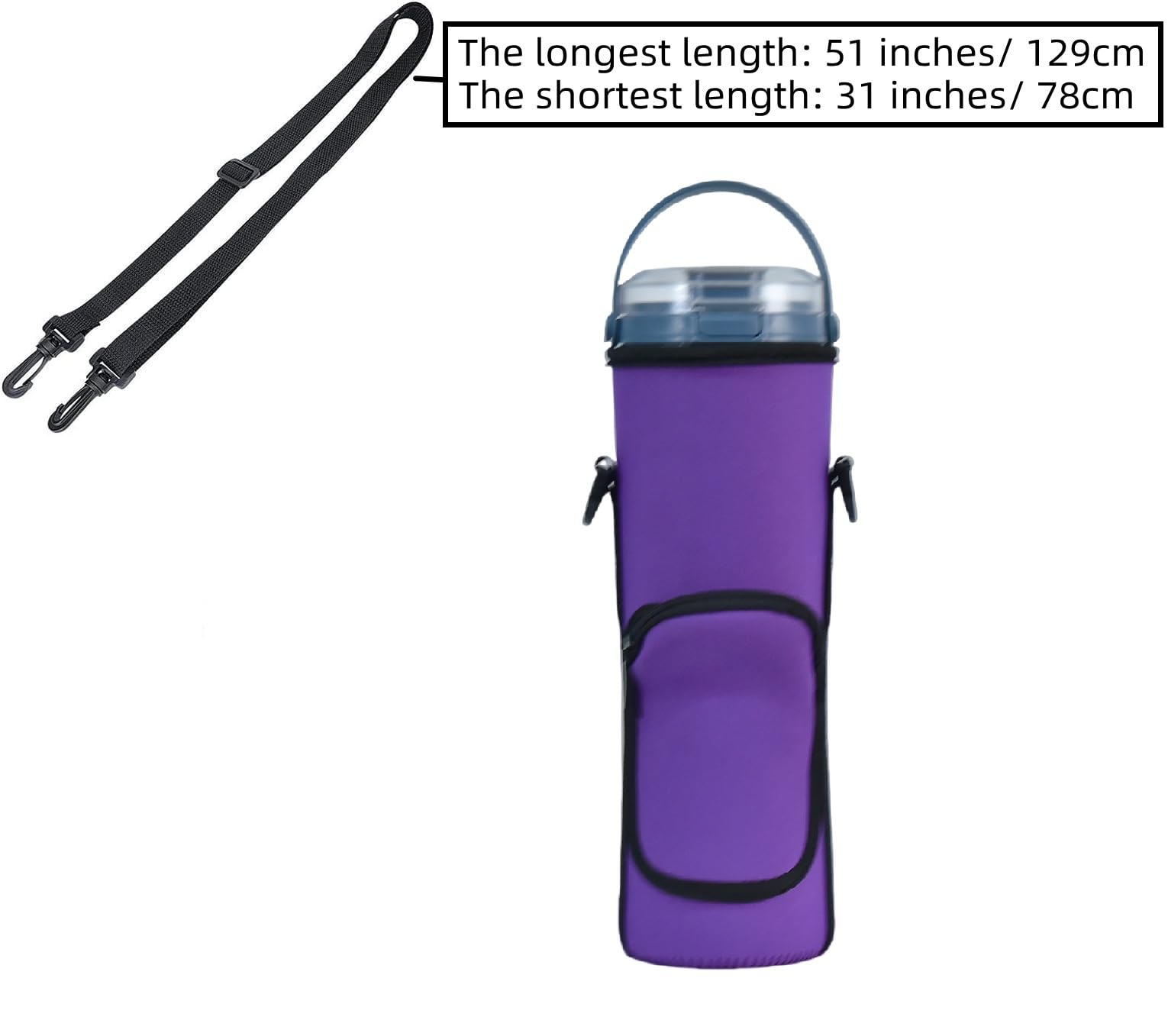 AF-WAN Portable Blender Carry Storage Bag sleeve with Shoulder Strap for Ninja BC151NV/BC51NV/BC151BK/BC151CR/BC151EM/BC151PR/BC151WH 18oz Blast Portable Blender (Purple)