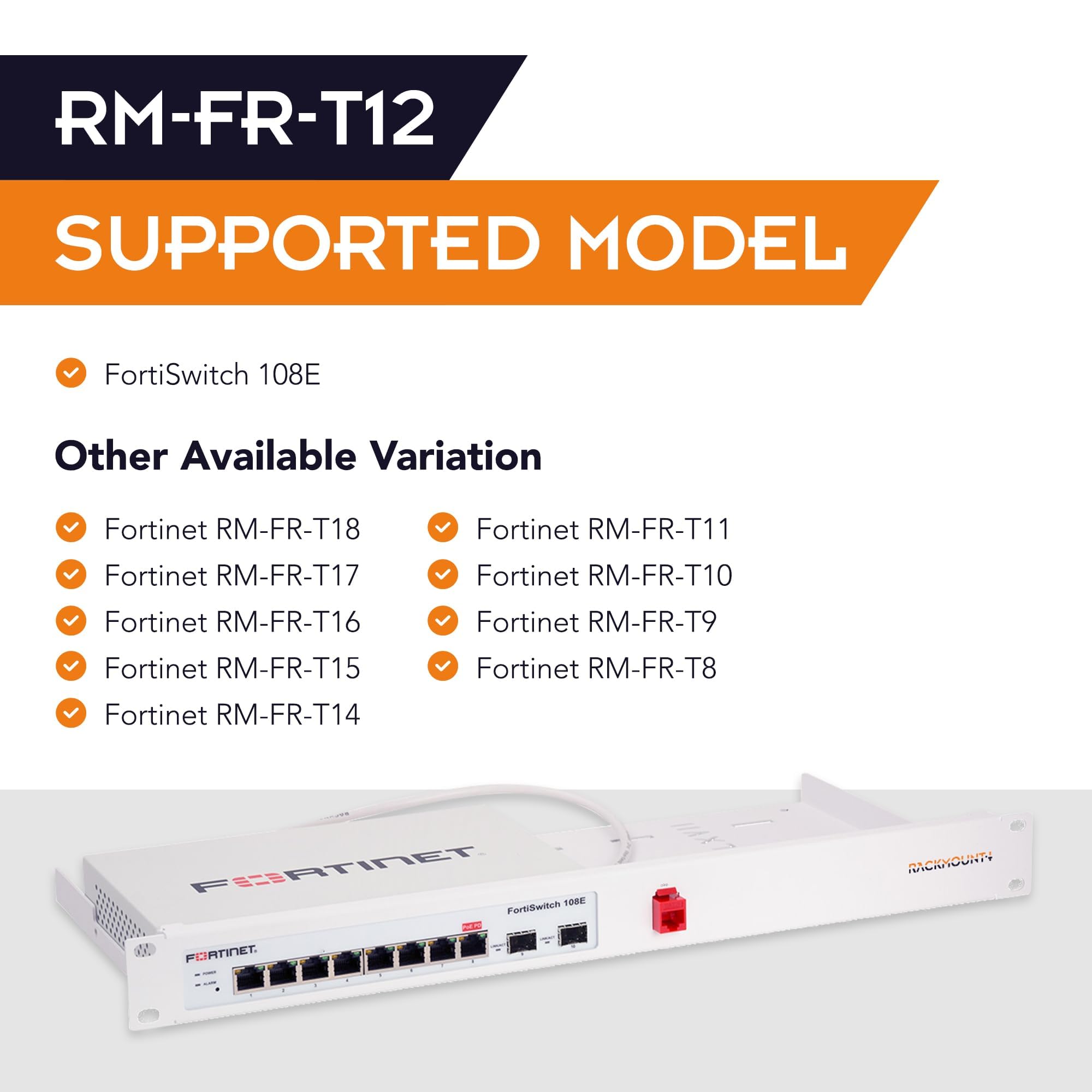 Rackmount.IT | RM-FR-T12 | Rack Mount Kit for FortiSwitch 108E