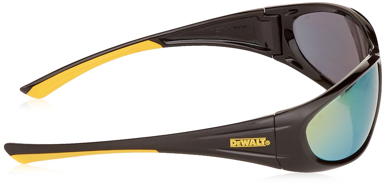 DPG98 Gable™ Safety Glass - Black/Yellow Frame - Yellow Mirror Lens