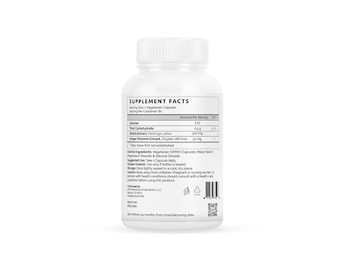 Arth Botanicals Alfalfa Capsules – Supports Metabolic Health and Promotes Healthy Heart Function – 60 Vegan Capsules for Maximum Absorption & Potency -100% Plant-Based