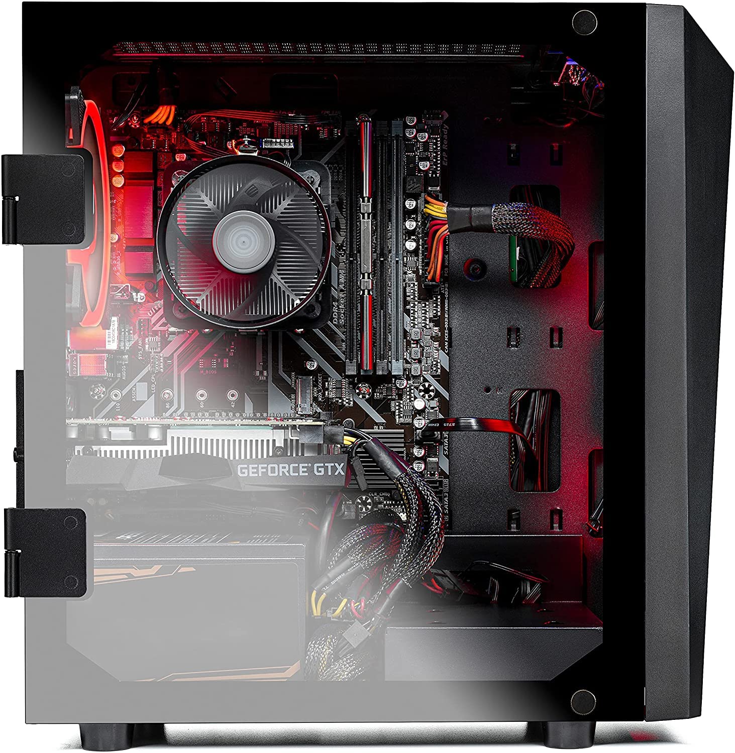 SkyTech Blaze II Gaming Computer PC Desktop - Ryzen 5 3600 6-Core 3.6GHz, GTX 1660 Ti 6G, 500G SSD, 8GB DDR4 3000, RGB, AC WiFi, Windows 10 Home 64-bit