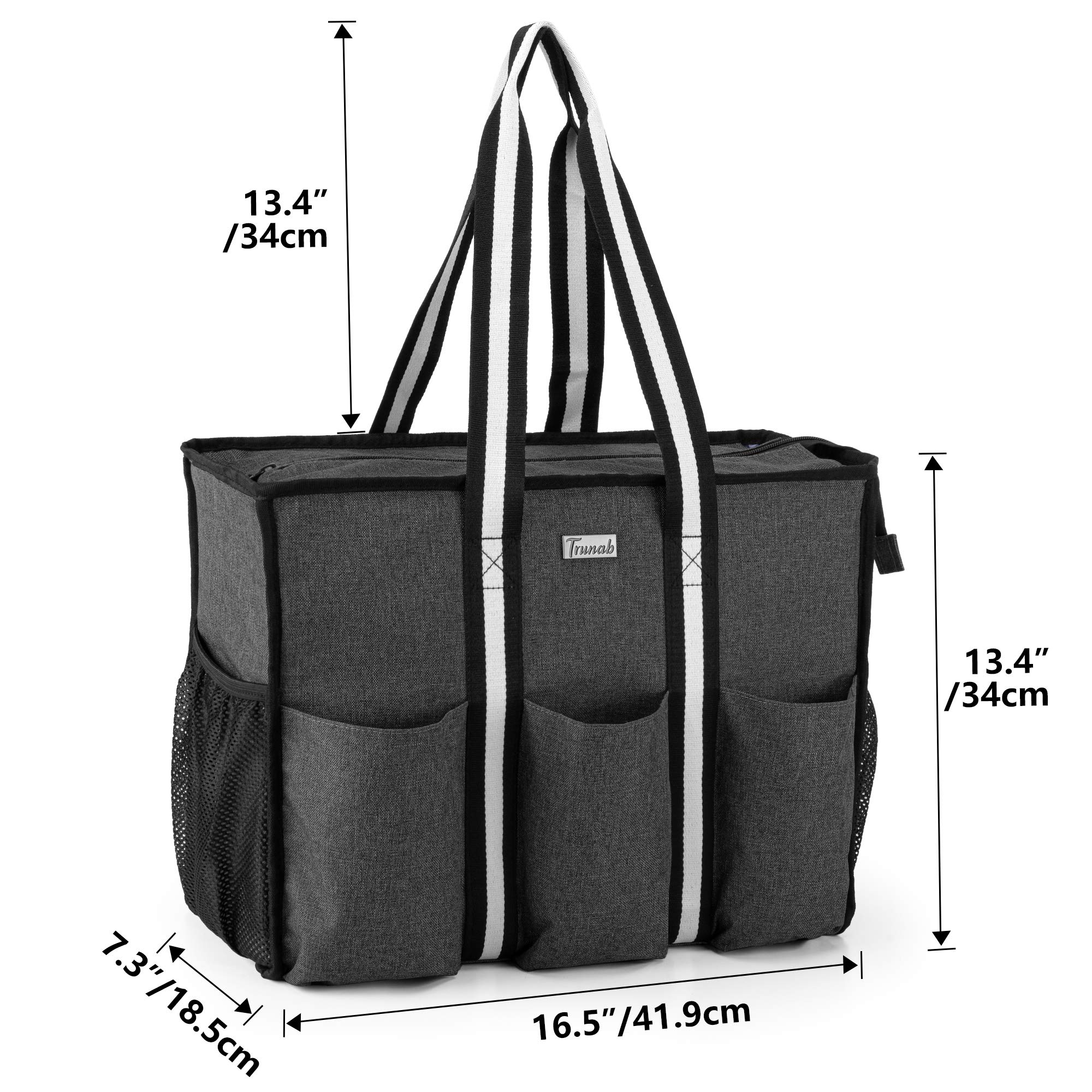 Trunab Nurse Tote Bag for Work, 15.6" Laptop Bag with Multiple Pockets for Hospice Visit, Home Health Care, Nursing Students