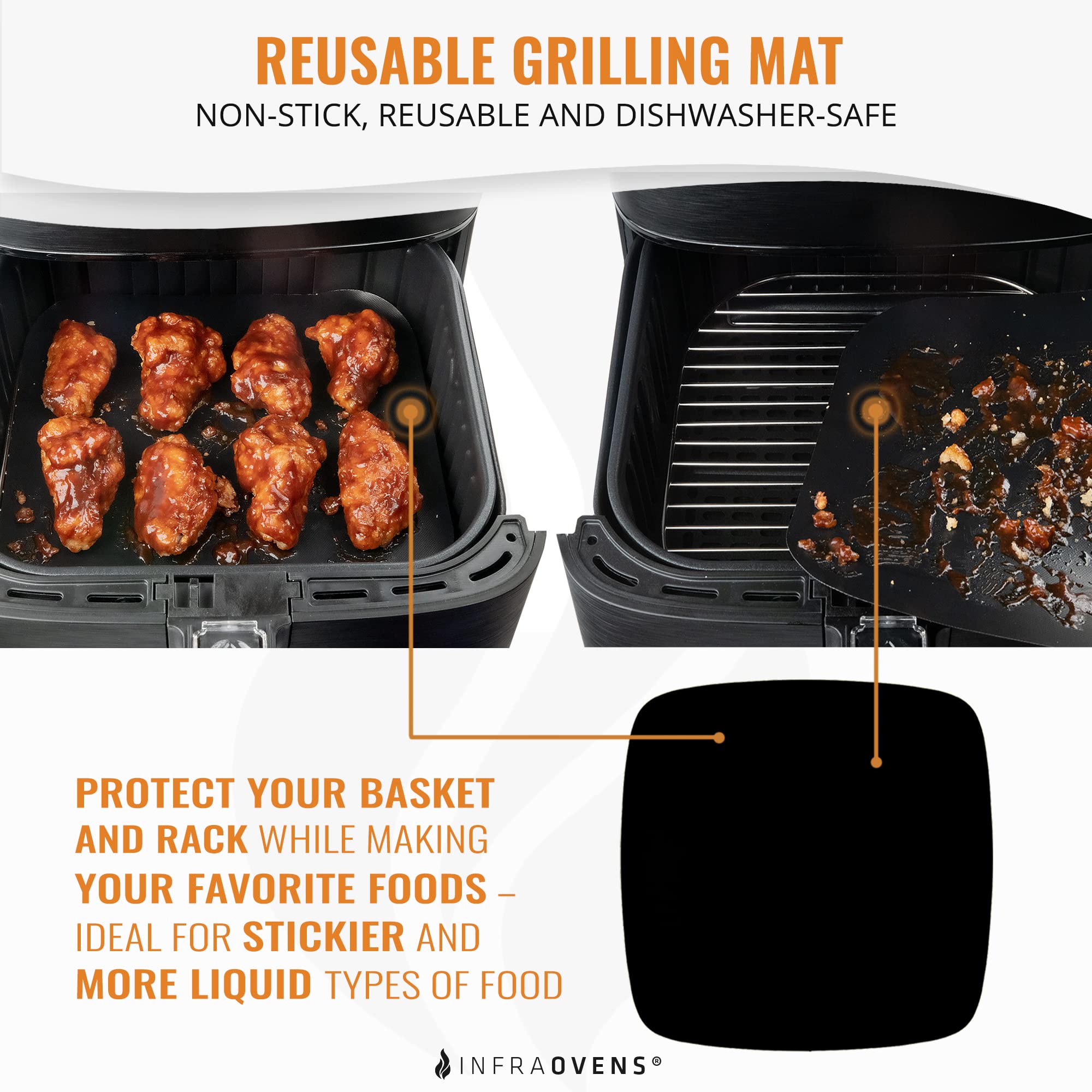 Air Fryer Parchment Paper Sheets Compatible with Philips Viva, Dash, Secura XL, Maxi-Matic Elite +More | Paper Liner Accessories for Airfryer