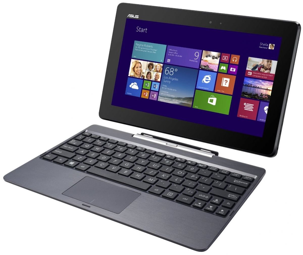 Asus T100TA-C1-GR-B Transformer Book Laptop (Windows 8.1, Intel A4 1.33 GHz Processor, 10.1 inches Display, SSD: 64 GB, RAM: 2 GB DDR3) Grey