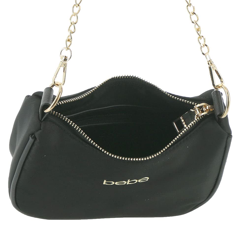 bebe Mara Nylon Crossbody Bag w/Coin Purse Black