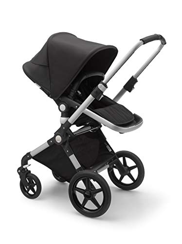 Bugaboo Lynx - The Lightest Full-Size Baby Stroller - All-Terrain with an Effortless Push and One-Handed Steering - Compatible with Bugaboo Turtle One by Nuna Car Seat - Alu/Black