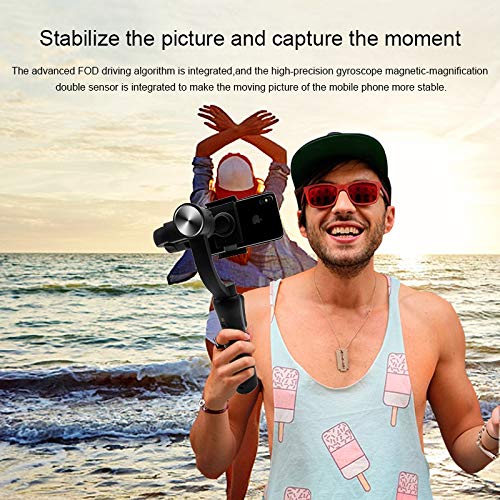 3-axis Handheld Gimbal for Action Cameras on Smartphones, with Focus Zoom and Zoom Functions (Color : Option 7)