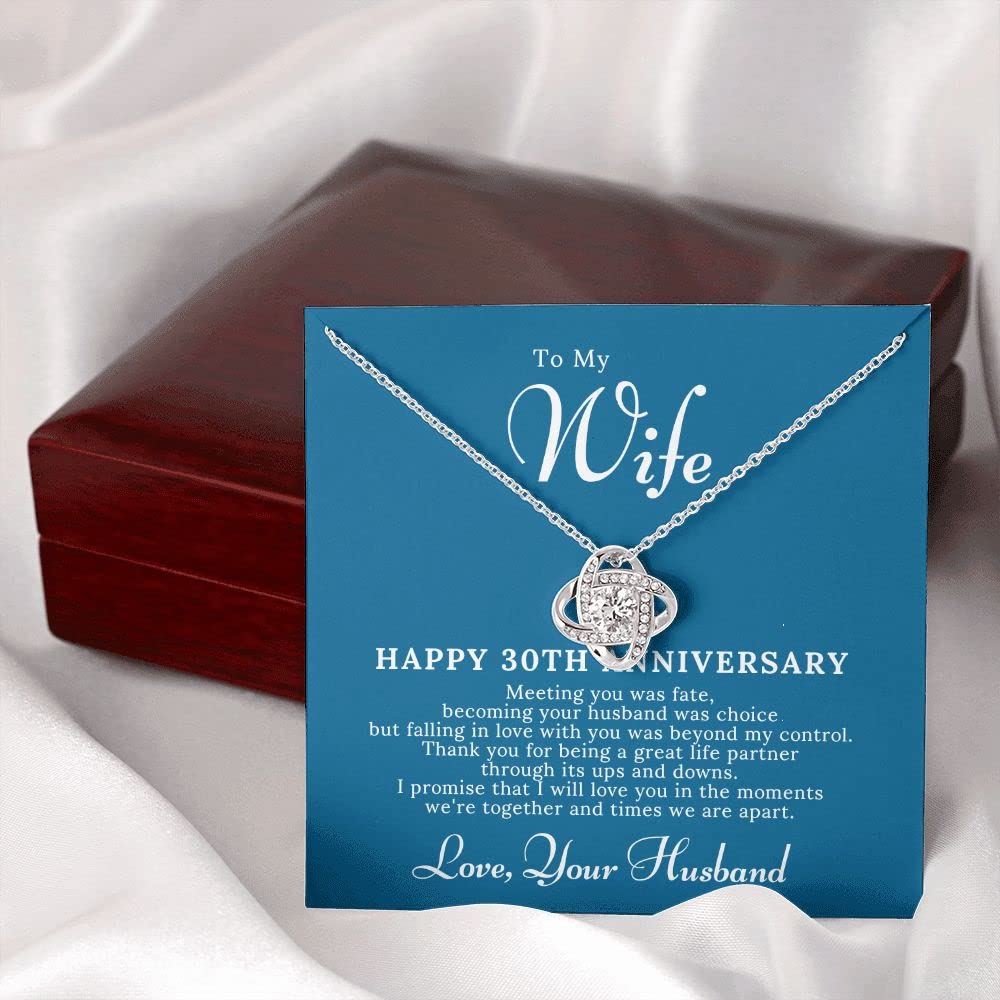 30th Wedding Anniversary Wife Gift β 30th Anniversary Necklace Gift For Wife β 30 Year Wedding Jewelry Gift For Her β 30 Year Anniversary Wedding Present β 30THV10-LK5