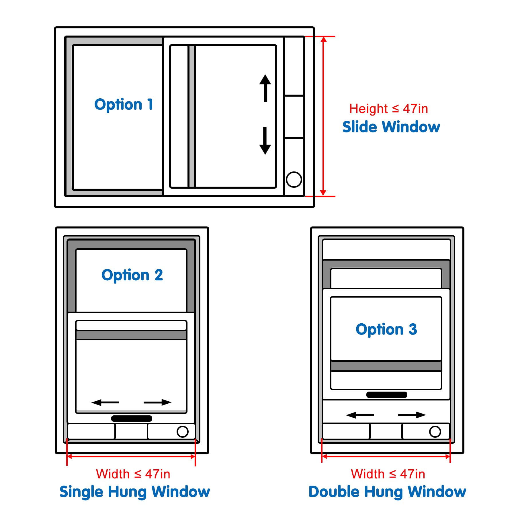 Air Jade Portable Air Conditioner Window Kit, Universal Fit AC Exhaust Hose of 5" Diameter, Sliding Window Vent Kit with Foam Seal Strip, Adjustable AC Window Kit for Mobile Air Conditioner