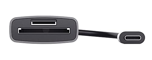 Trust Dalyx Fast USB Cardreader, Fast USB 3.2 Gen 1 with USB-C Connector, 104 MB/s with Compatible UHS-I Cards, (Micro) SD, SDHC and SDXC up to 2 TB, MacBook, PC, Laptop, Chromebook