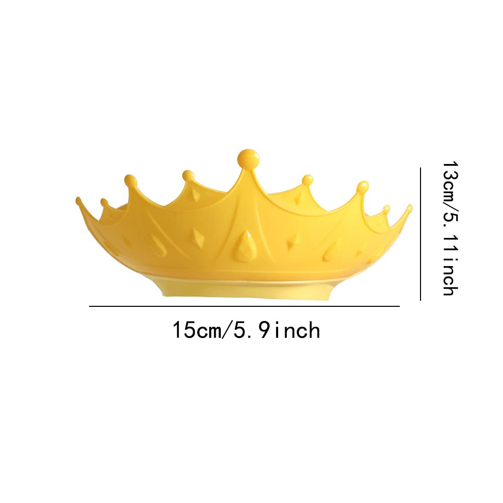 Baby Shower Cap Shield,Adjustable Toddler Waterproof Shampoo Hat for Children, Funny Waterproof Visor & Elastic Ring Hat (3Pcs-(Yellow+Blue+Pink))