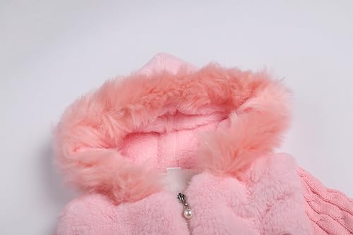 MINKIDFASHION Baby Girls Winter Autumn Warm Jacket Coat (5T, Pink)