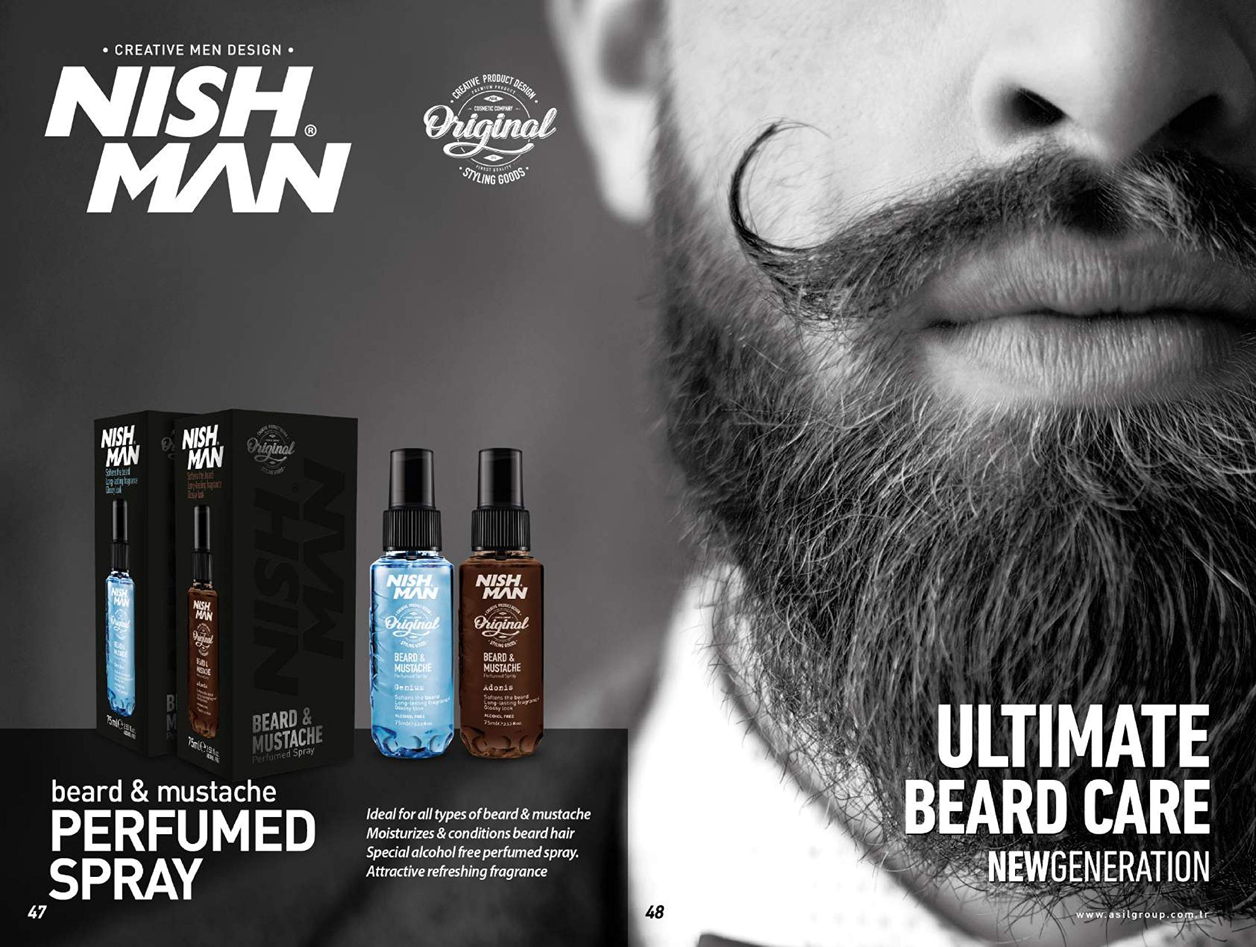 Nishman Beard & Mustache Parfumed Spray Genius 75 ml