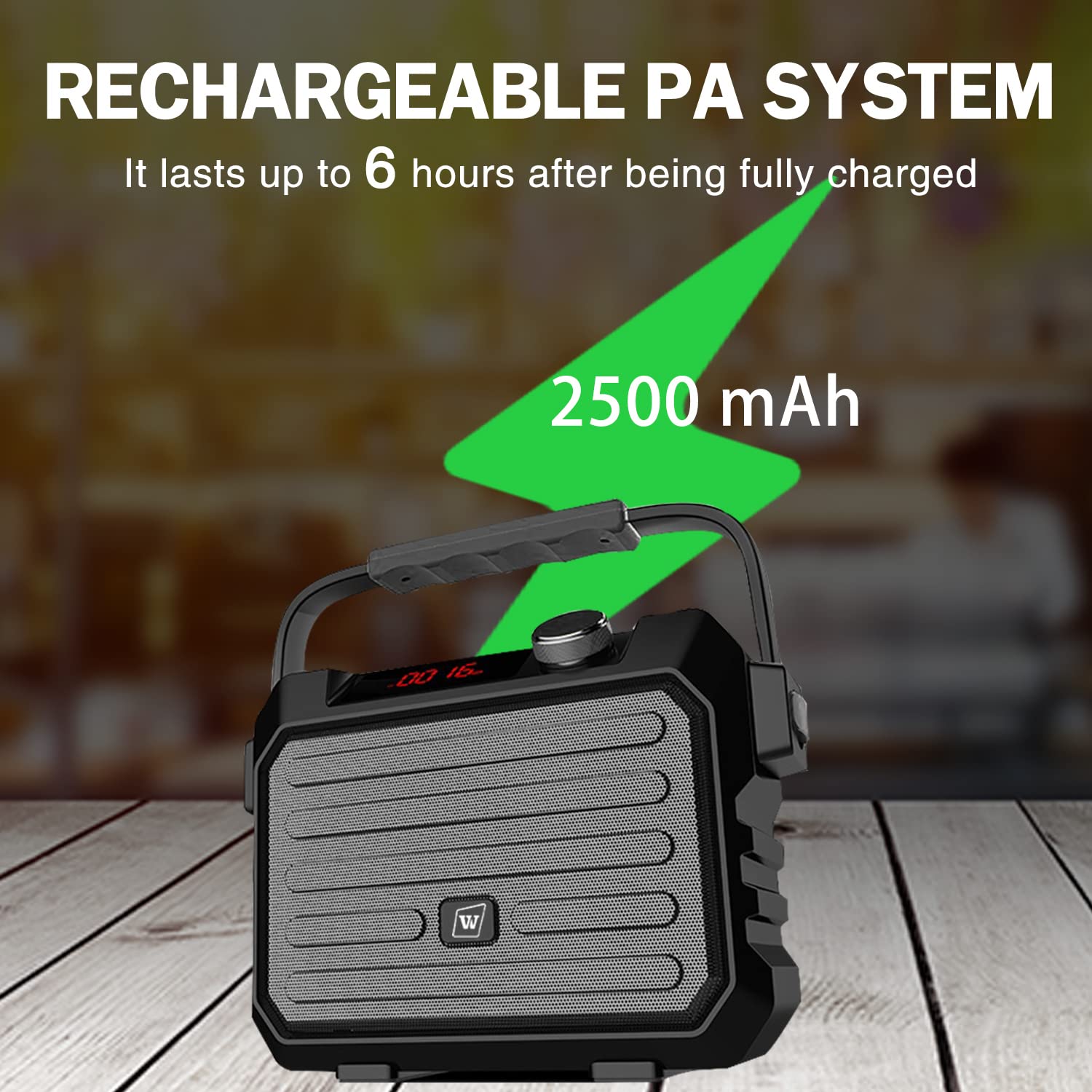 30W Voice Amplifier Wireless Microphone and Speaker Set Portable Handheld Mini Pa System for Teachers, Classroom, Rechargeable Bluetooth 5.0 Pa Speaker Supports Echo, FM, Recording, AUX, TF Card, USB