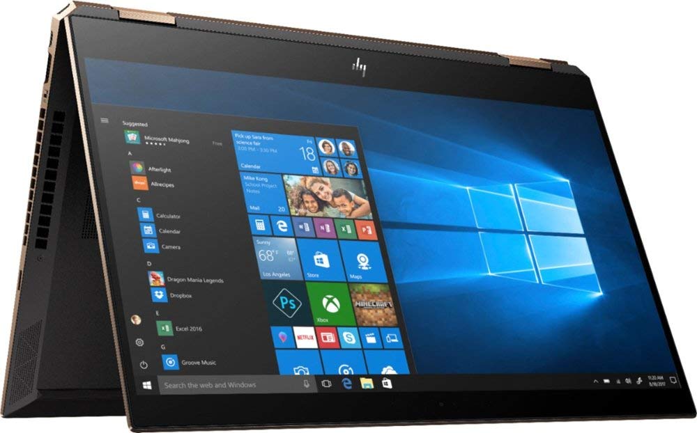 2019 HP Spectre x360 15t Touch 4K IPS AMOLED GTX 1650 with 6 core(9th Gen Intel i7 9750H, 1TB SSD, 16GB, 2-in-1, 3 Years McAfee Internet Security, Windows 10 PRO Upgrade, HP Warranty) Dark Ash