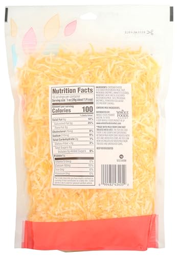 365 by Whole Foods Market, Blend Monterey Jack Cheddar Fancy Shred, 16 Ounce
