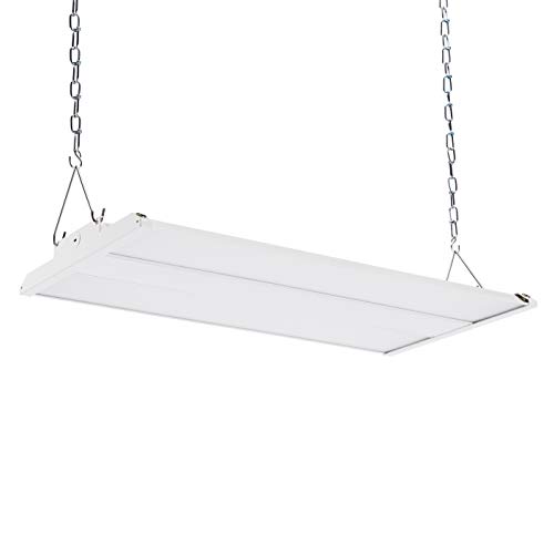 AmazonCommercial LED Linear High Bay, 135 Watt, 50000 Hours, Dimmable 0-10V, 18000 Lumens, ETL and DLC Certified, Daylight, 1-Pack