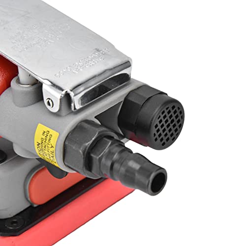 Air Orbital Sander, Air Square Orbit Finishing Sander, Professional Orbit Pneumatic sheet Sander Alloy Steel Air Palm Sanding Sandpaper Machine for Deep Corner, 10000rpm 75x100mm/3x4in