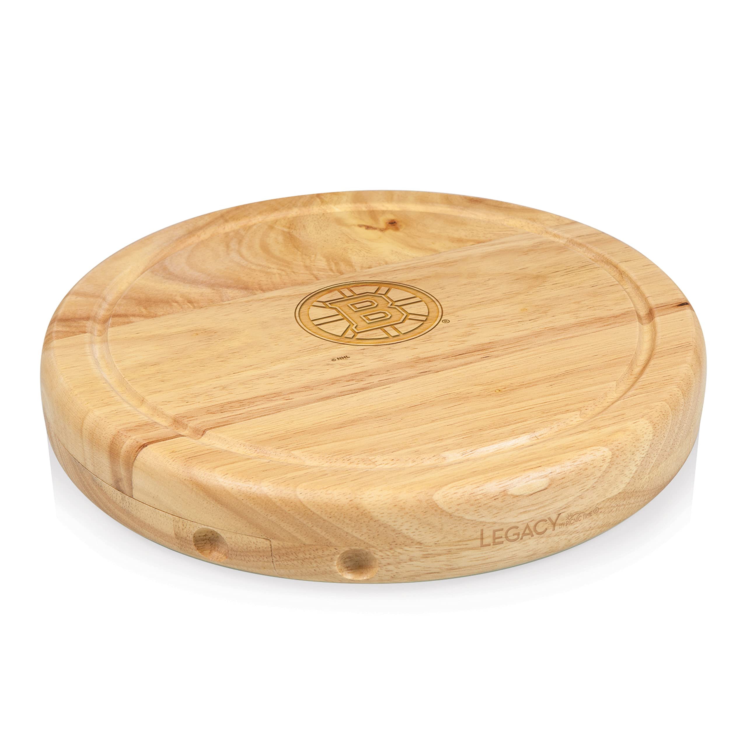 PICNIC TIME NHL Boston Bruins Circo Cheese Board and Knife Set - Charcuterie Board Set - Wood Cutting Board