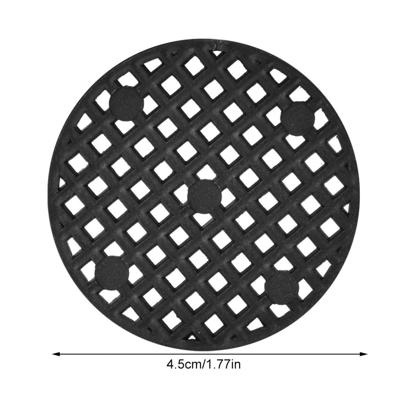 5pcs Flowerpot Hole Mesh Mat Black Plastic Bonsai Bottom Drainage Mesh Screens Grid Square 30x10cm/30x20cm (Diamete 4.5cm)