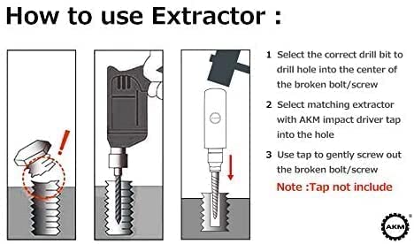 AKM Hand Manual Reversible Impact Driver Set Extractor-26 PCS Impact Screwdriver S2 Steel Hex Phillips Slotted Screwdriver Bits Much More Durable Disengage Rusted Fasteners or Frozen Bolts