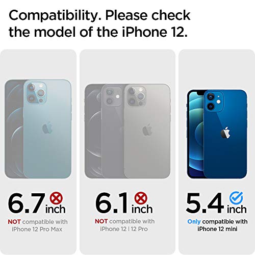 Spigen Mag Armor (MagFit) Compatible with MagSafe Designed for iPhone 12 Mini Case (2020) - Matte Black