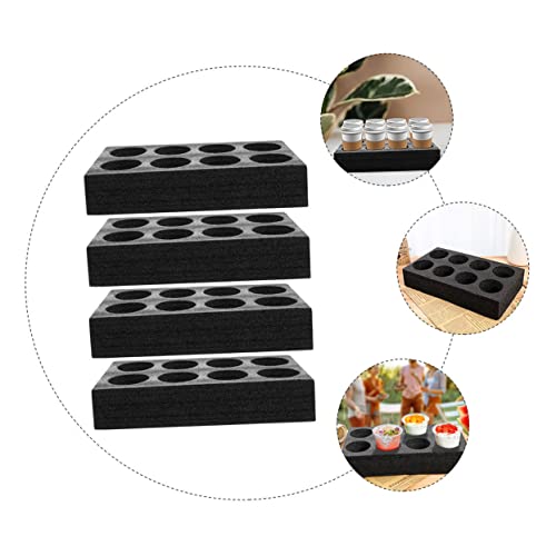 4pcs Milk Tea Cup Holder Disposable Cup Disposable Trays Coffee Tray Beverage Carrier Take Out Drink Carrier Drink Takeout Holder Outdoor Cup Trays Takeout Coffee Cup re-usable