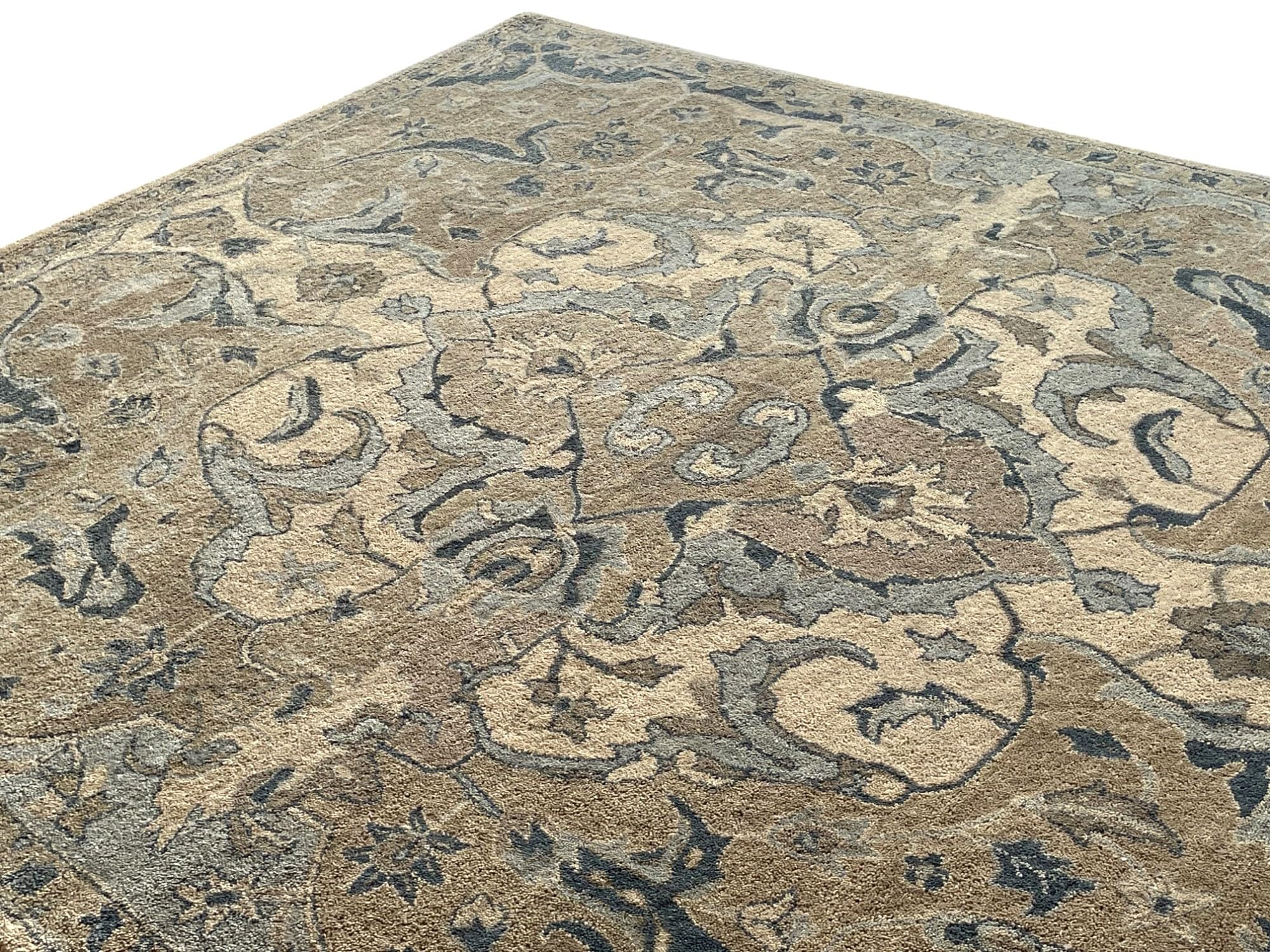 Natural Weave Pb Rug Hand Tuffted Nolan Style Traditional Wool Area Rugs Suitable for Living Room, Bedroom, Dining Room | 100% Wool | 100% Cotton Backing (8 x 10 FT)