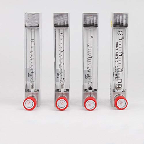 Fincos 0.1-1L/min 1-10L/min 6-60ml/min 10-100ml/min 30-300ml/min 60-600ml/min Panel Gas Air Flowmeter Rotameter with Control Valves - (Specification: 1-10L Per min)
