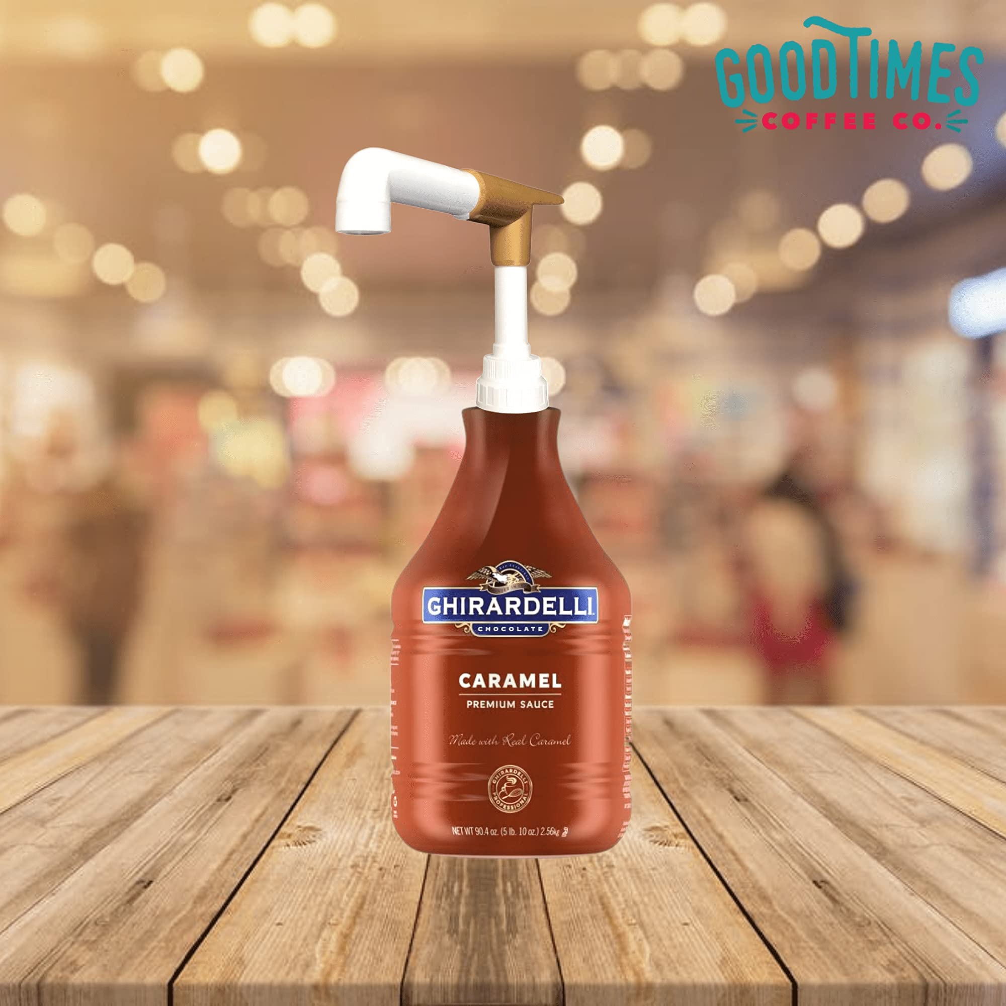 Sauce Pump Dispenser for Ghirardelli Bottles (Pack of 2), Fits 87.3 to 90.4 Ounce Bottles