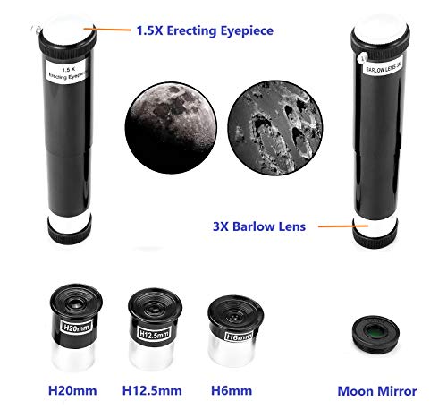 MaxUSee 70mm Refractor Telescope + 8X21 Compact HD Binoculars for Kids and Astronomy Beginners, Travel Telescope for Moon Stars Viewing Bird Watching Sightseeing